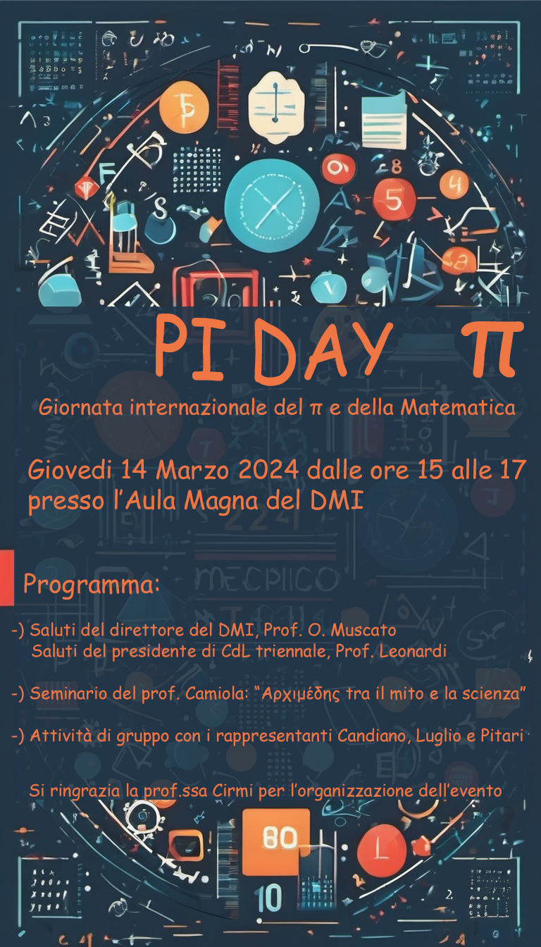 Giornata Internazionale della Matematica | Dipartimento di Matematica e Informatica